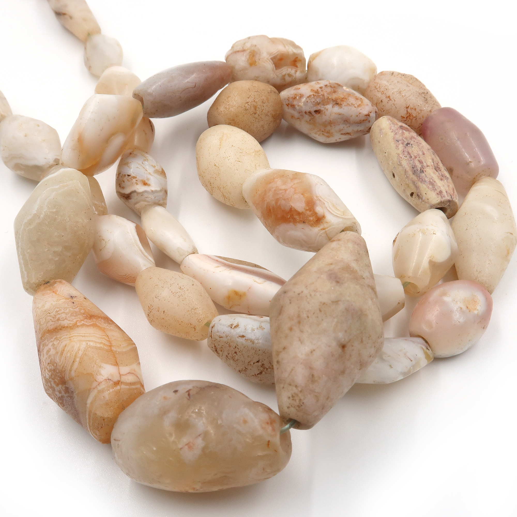 Ancient Quartz Alkous Beads Strand 2, Mali - KAZAART